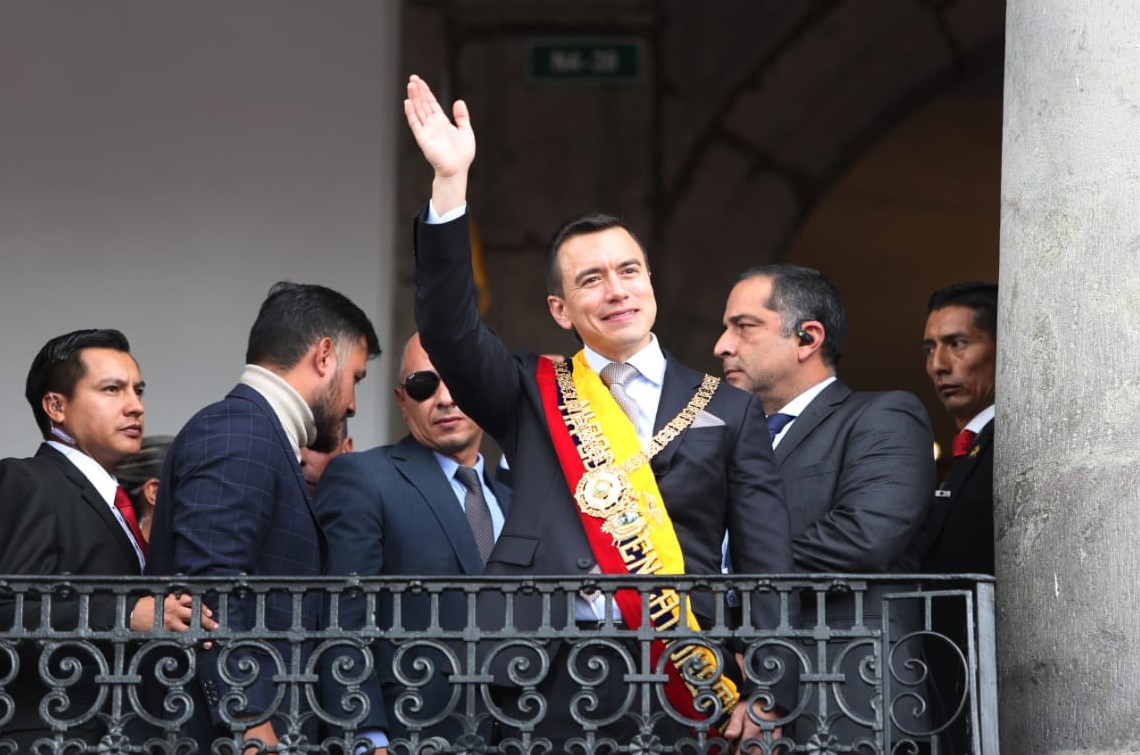 Presidente de Ecuador, Daniel Noboa, declara conflicto armado interno